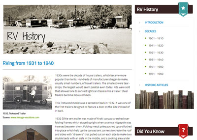 The decade of RVing from 1931 to 1940 - RVHotline Canada RV Trader