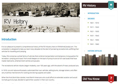 The history of RVing in North America - RVHotline Canada RV Trader