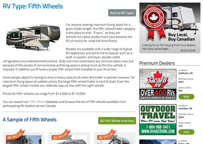 RV Types: Learn about Fifth Wheels - RVHotline.com