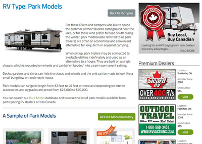 RV Types: Learn about Park Models - RVHotline.com